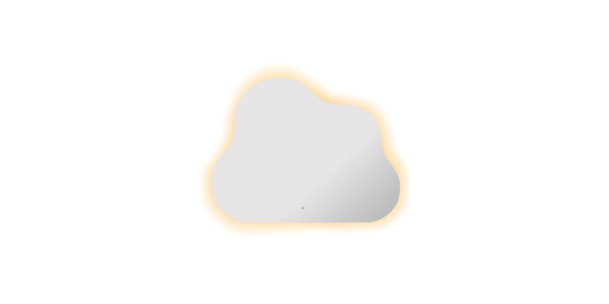 Cloud Mirror 70x3x90 cm PVC/Mirror/Led/Touch Control/Silver Mirror