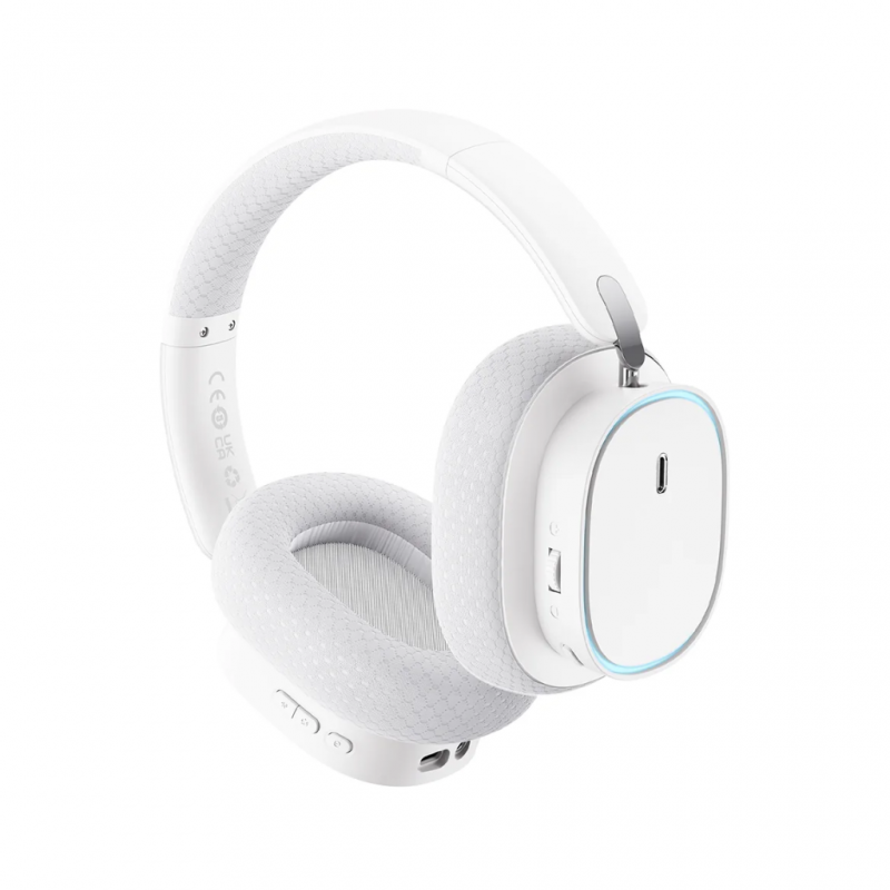 Baseus Aequr GH02 Gaming Wireless Headphones White Wireless Headphone ...