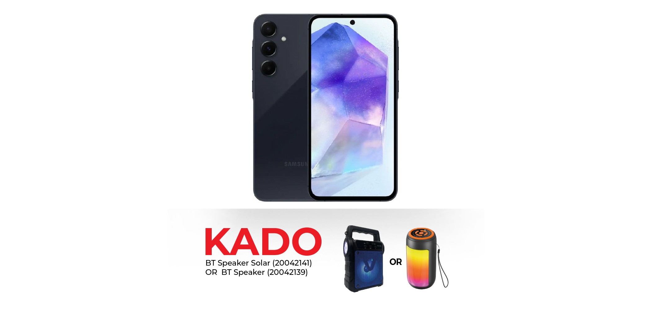Samsung Galaxy A55 Navy & Free BT SPEAKER SOLAR KTS-1706 Or BT SPEAKER ...