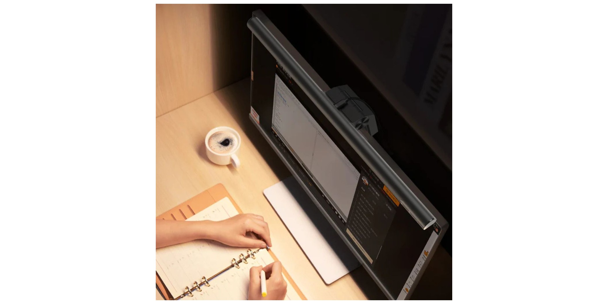 Baseus I-Wok Series Usb Light Pro Black Asymmetric Light Source Screen ...