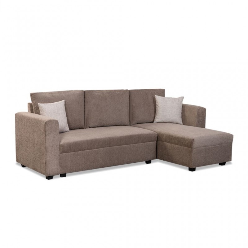 Conrad Sofa Corner Static Chenille Mocha Colour