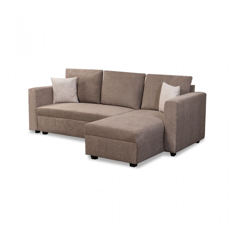 Conrad Sofa Corner Static Chenille Mocha Colour
