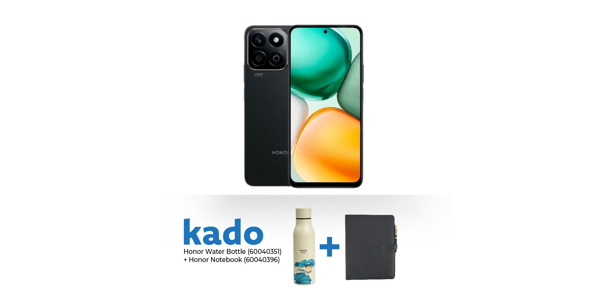 Honor X7c Midnight Black & Free Honor Water Bottle + Honor Notebook