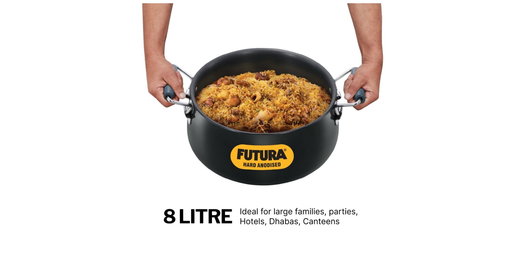 Futura ABH8 8L HA Bigboy Biryani Handi