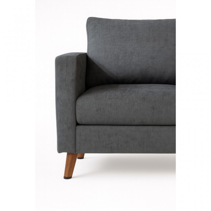 Oliver 3 Seater Fabric Slate