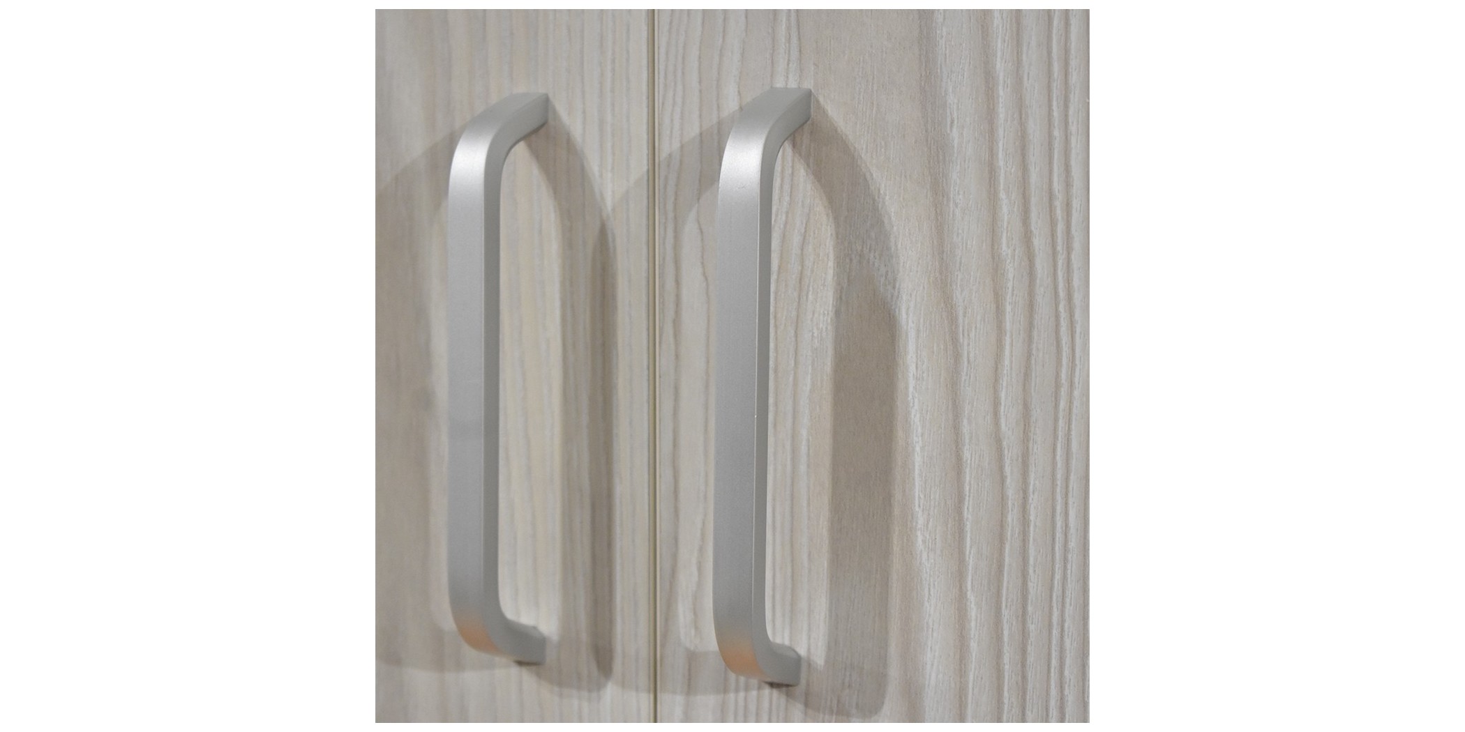 Elsa Wardrobe 2 Doors With Hanger MDF Ash Grey