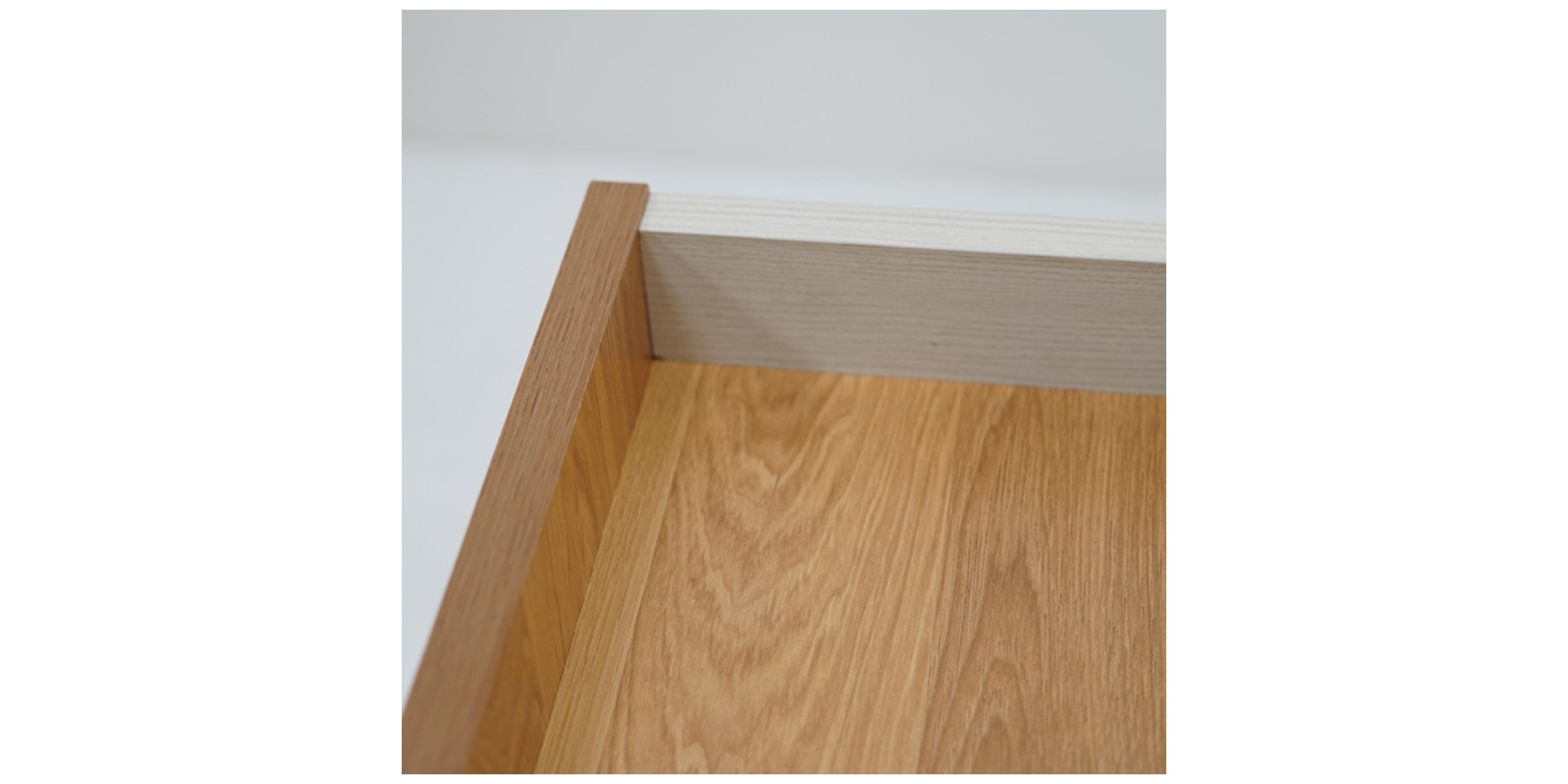 Tessa Night Table MDF Off White & Able Oak