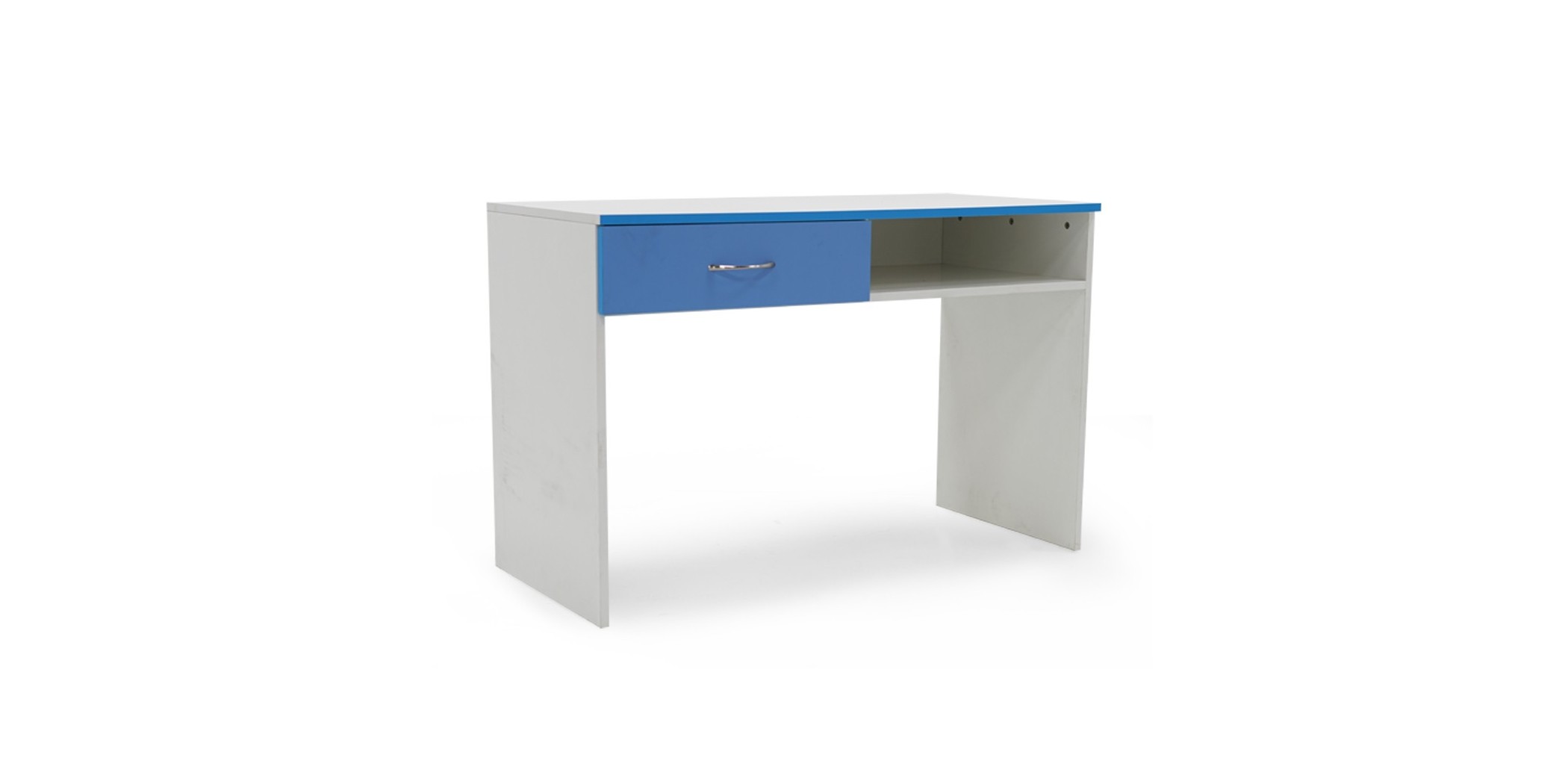 Alpha Office Table MDF White & Blue