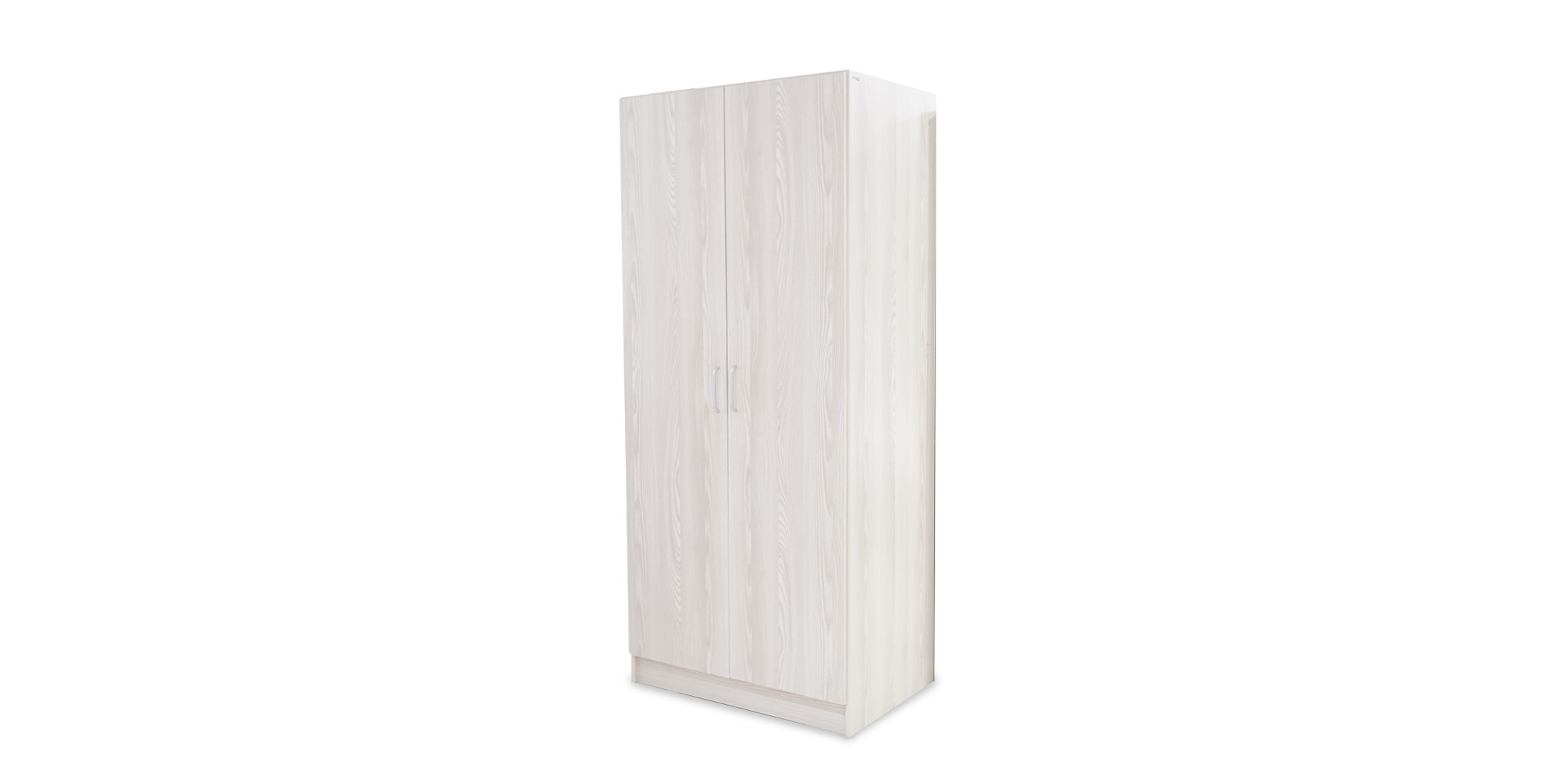 Elsa Wardrobe 2 Doors With Hanger MDF Ash Grey