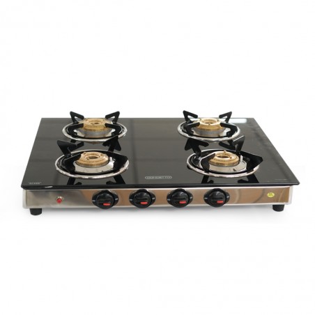 Concetto CTG-4B-GS 4 Burner Tempered Glass 2YW Over The Counter Burner