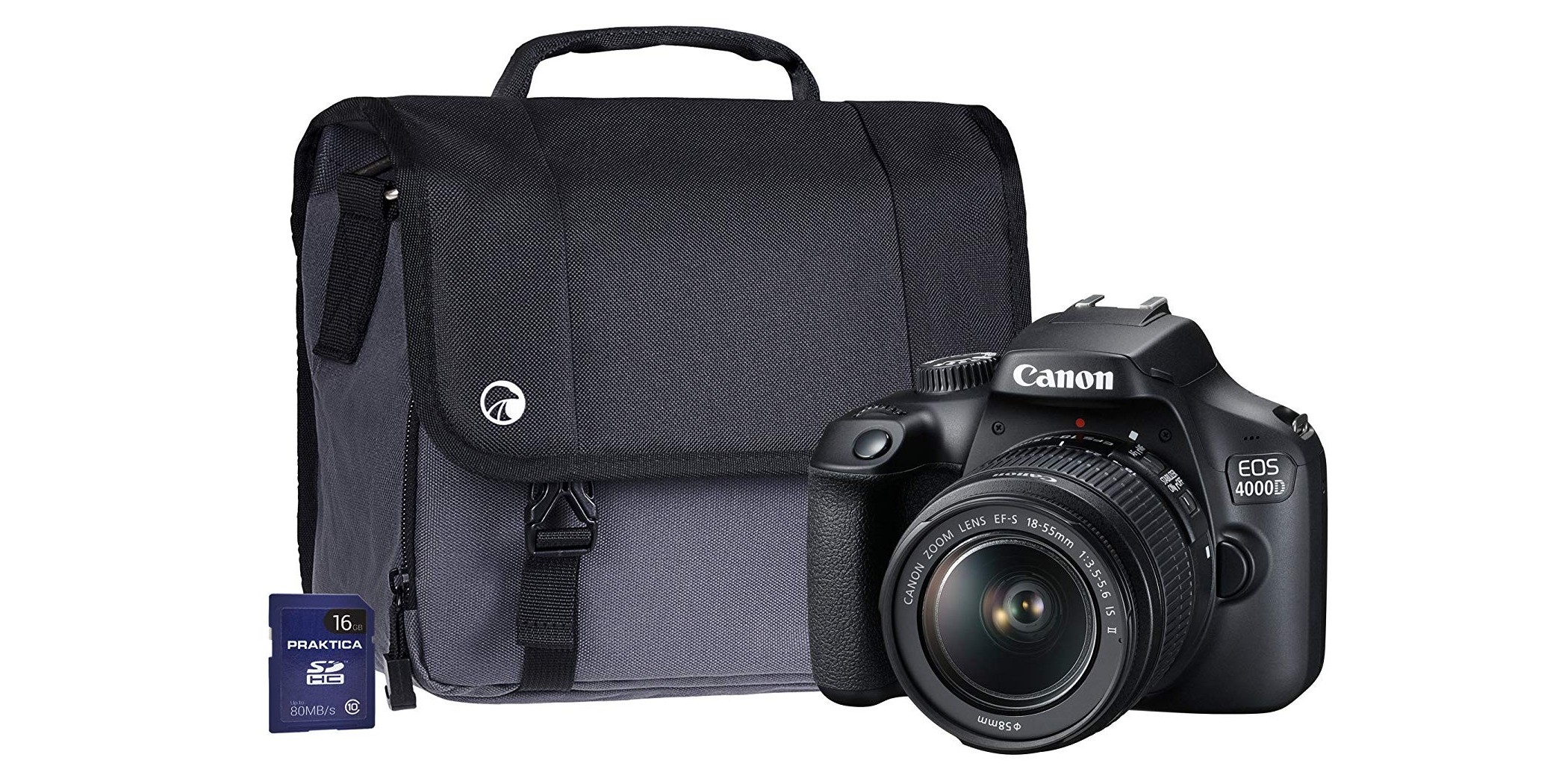 Canon EOS 4000D Starter Kit 18-55+Bag+16GB Memory