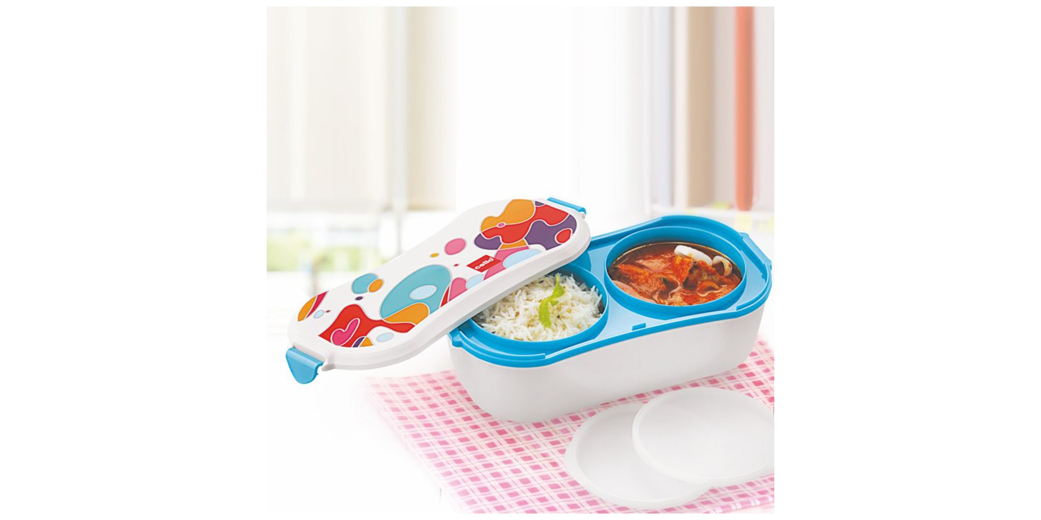 Cello CEL054 Plastic Insulated WH Lunch Box Doppler "O"