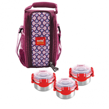 Cello CEL094 Max Fresh ESTELLA Red Lunch 3 "O"