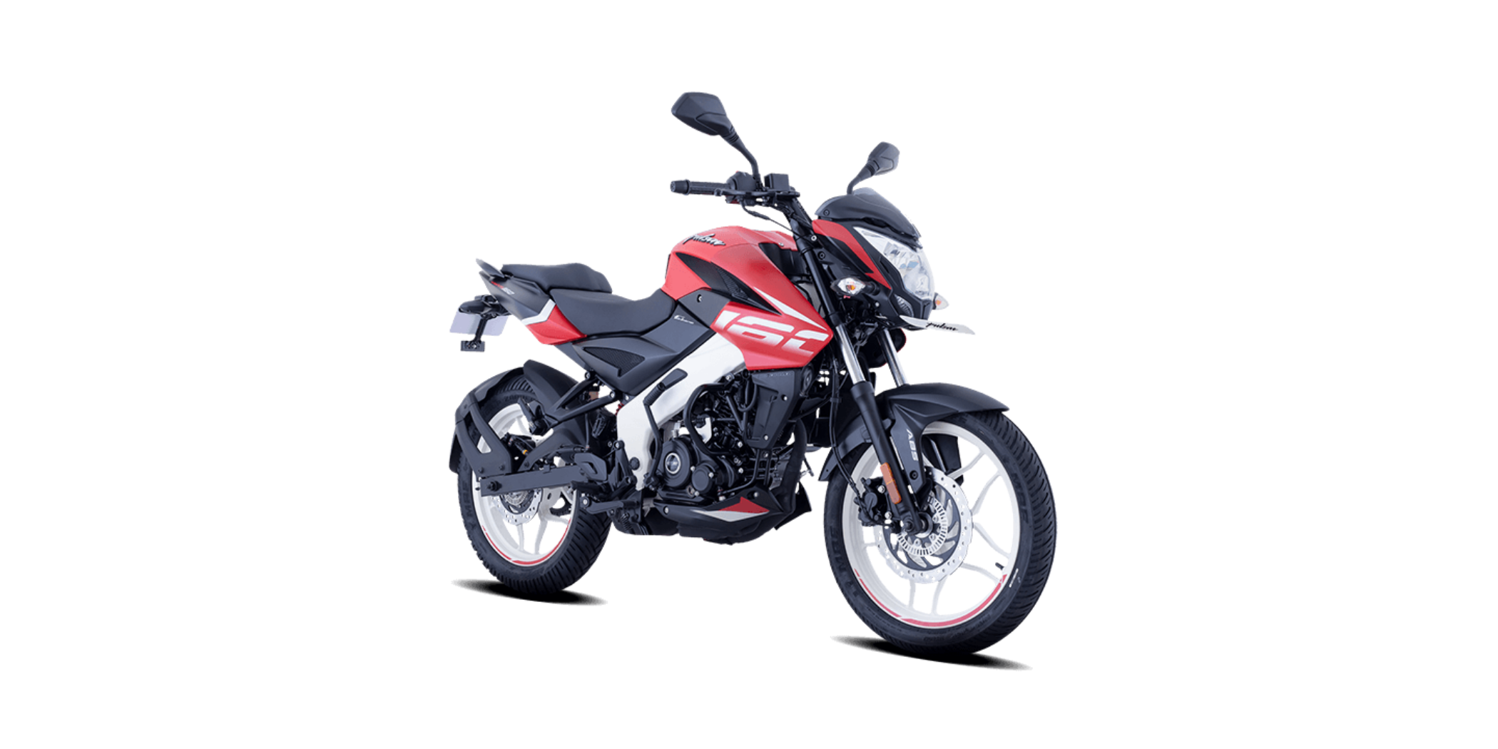Bajaj Pulsar NS 160 FI Red/White 160cc Motorbike