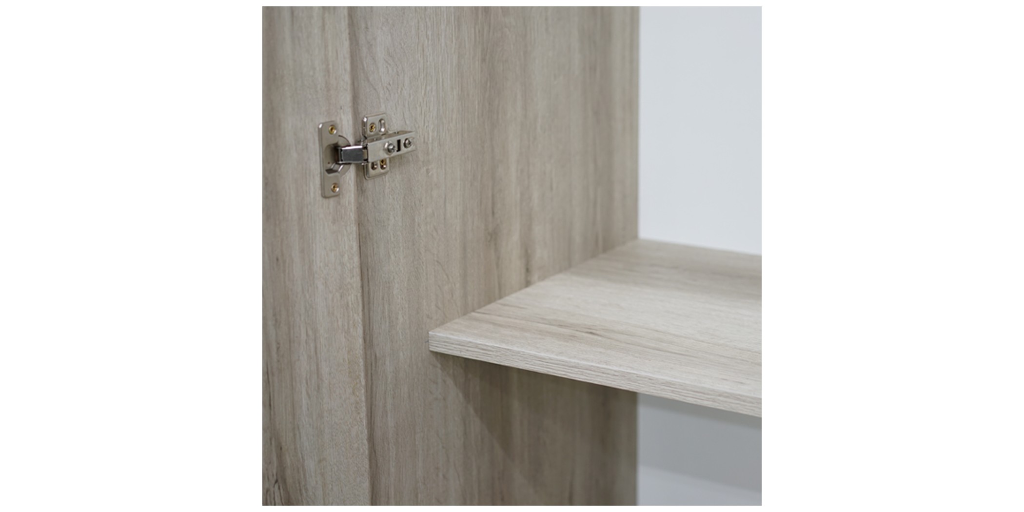 Azell 3 Door Wardrobe With Open Shelf & Mirror MDF With Shoerack ...