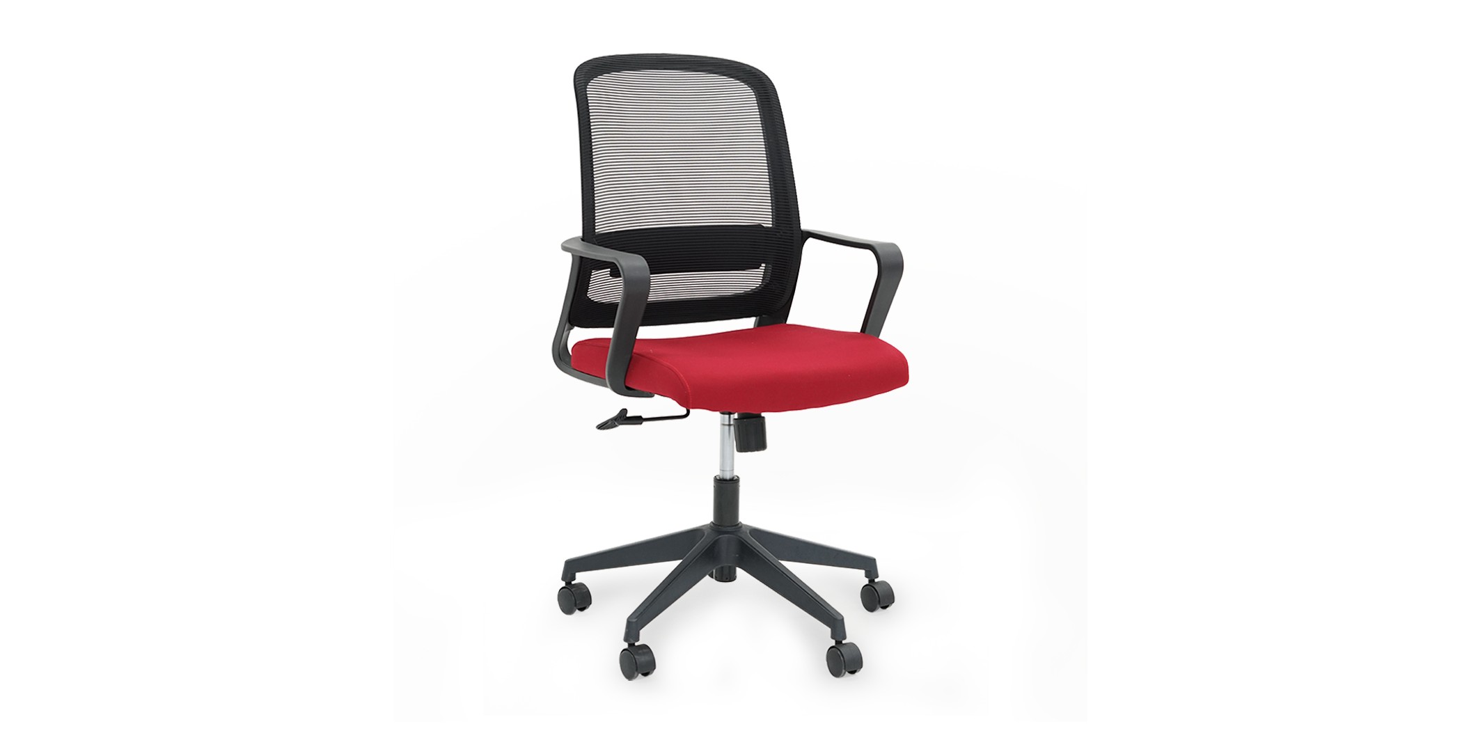 Cleo Low Back Office Chair Black/Red Color