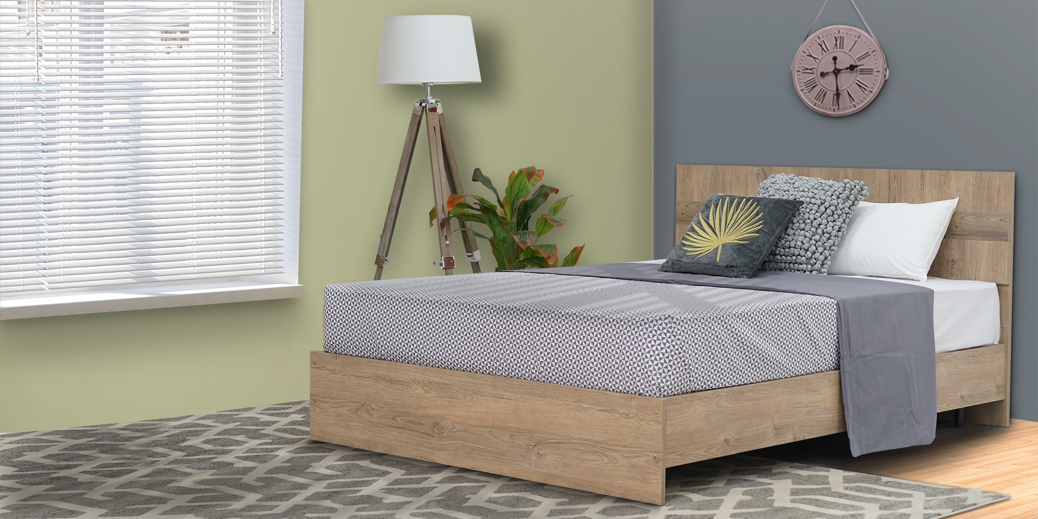 Bayside Bed 150x190 cm Oak