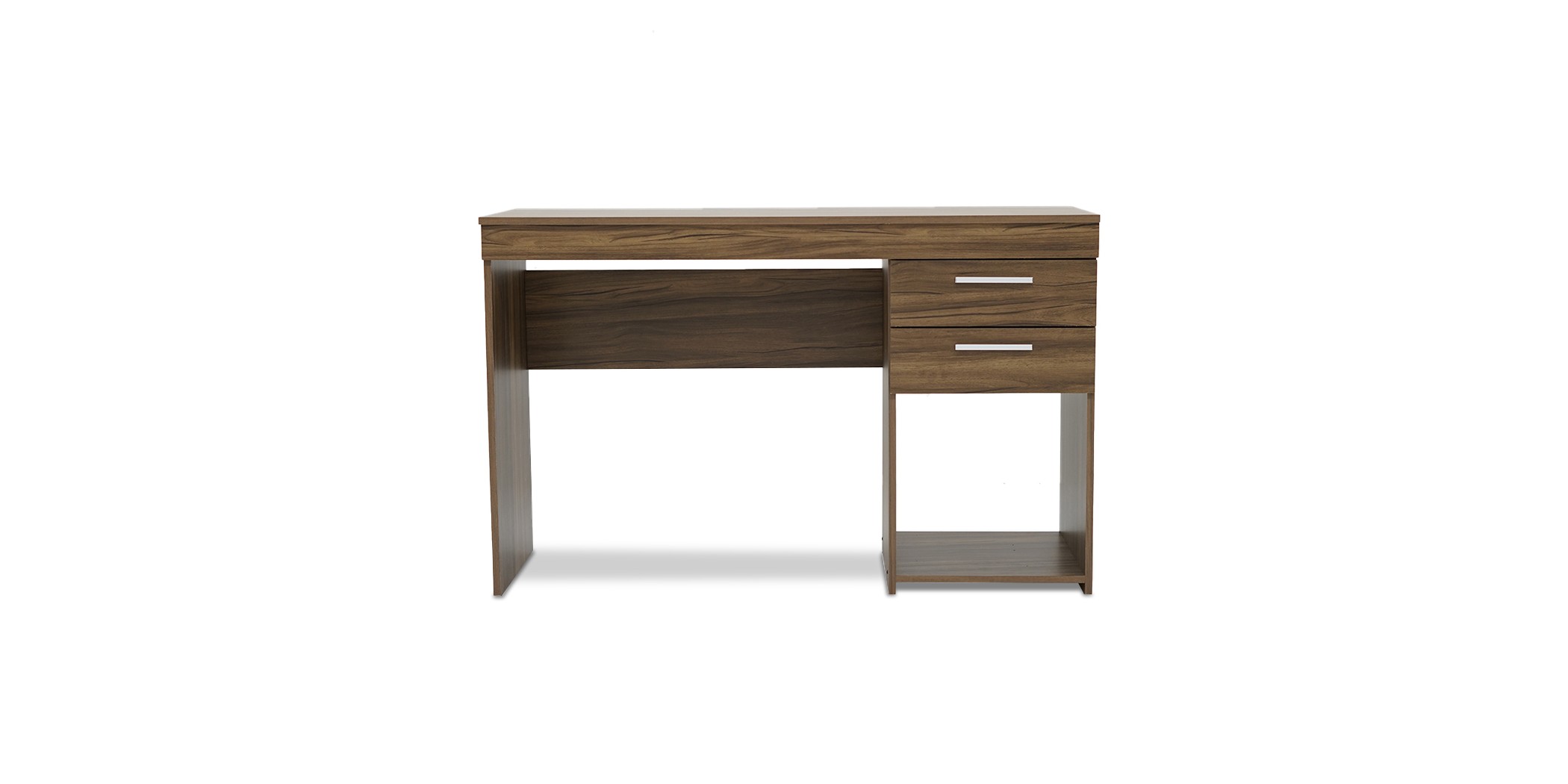 Fraser Office Table Nogal Trend PB With 2 Drawers