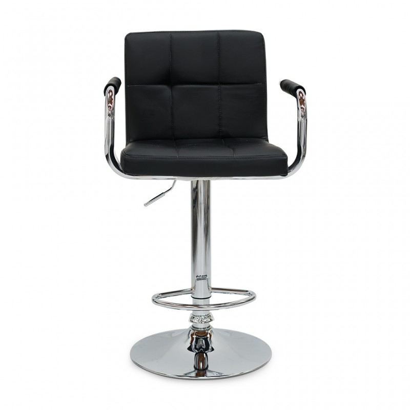 Edison Bar Stool PU Black Color