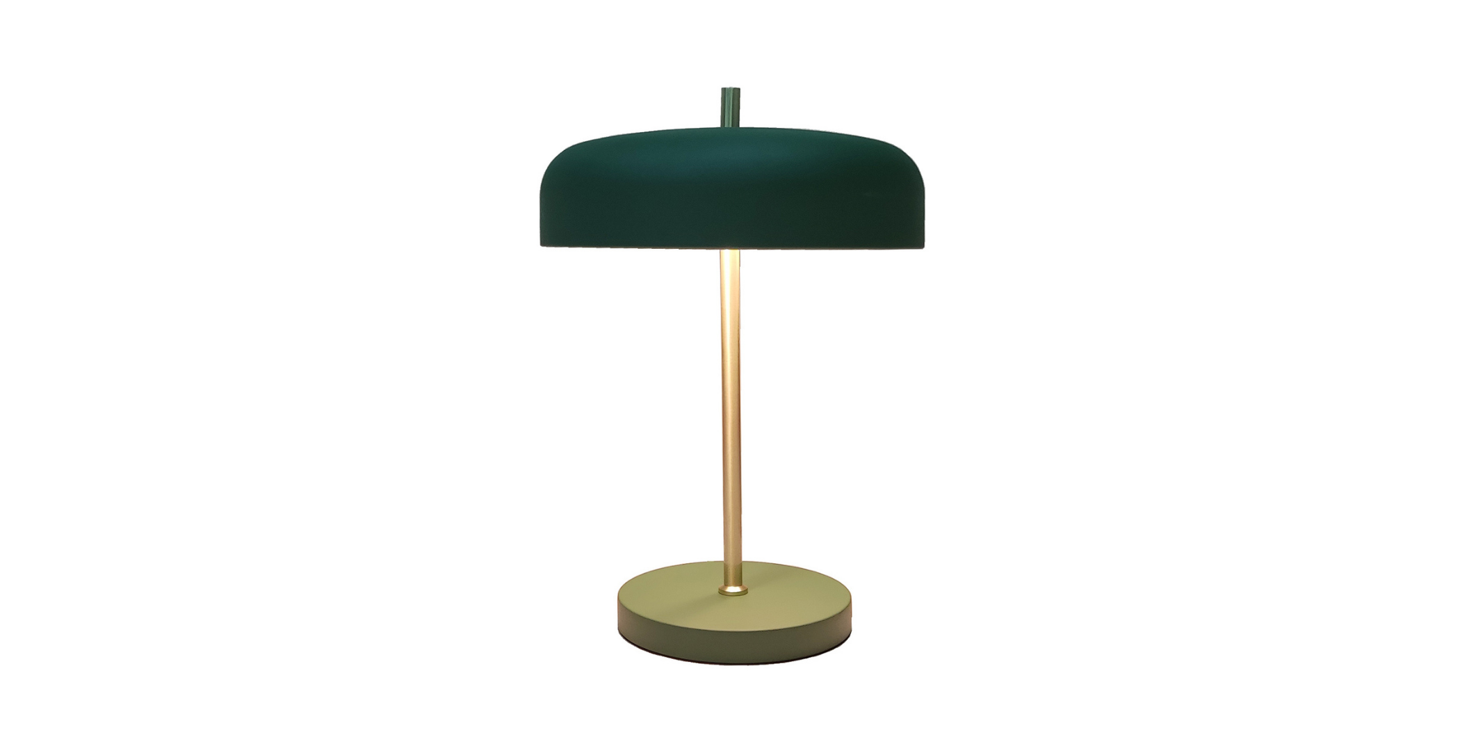 Table Lamp Green Metal Base ACSLG2115005