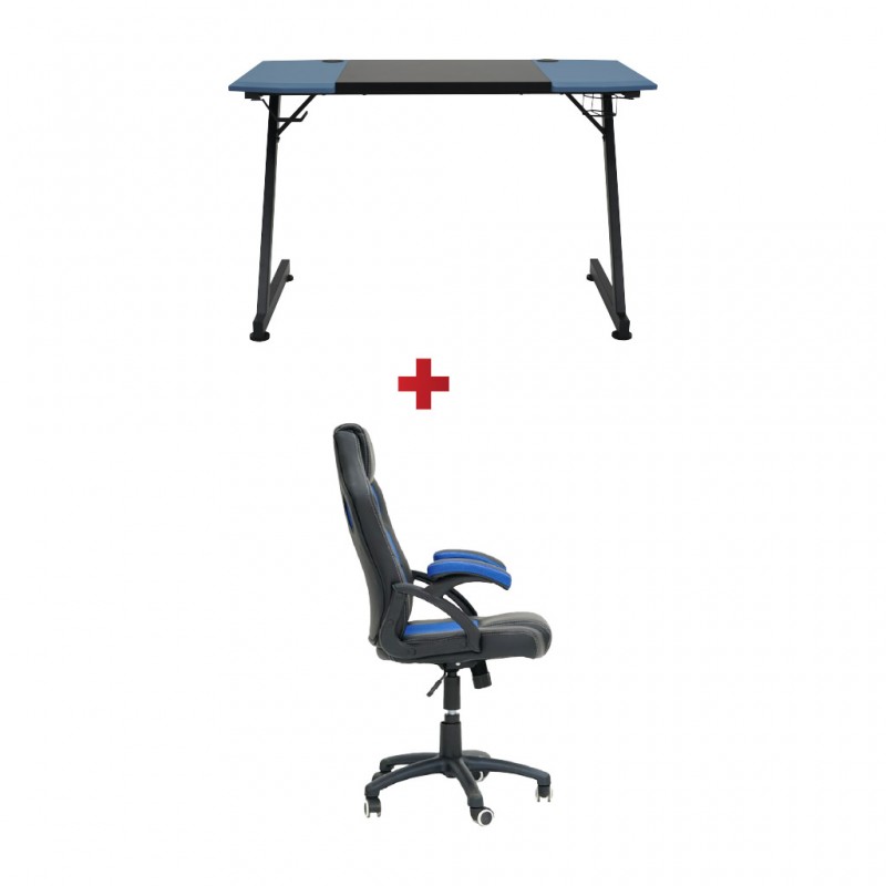 Kirby Gaming + Kain Gaming Chair Black /Blue Class 4 Gas Lift