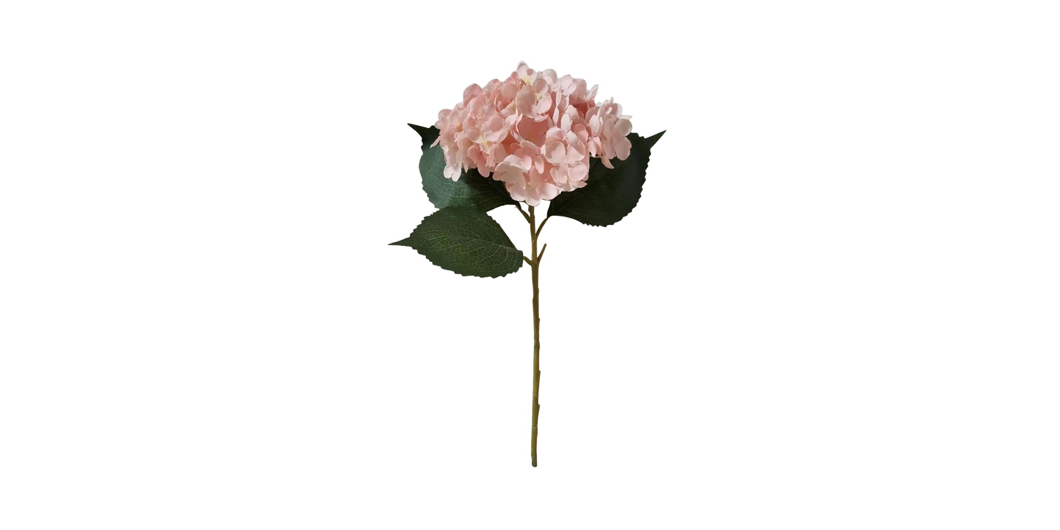 Flower Hydrangea Single Branch Light Pink