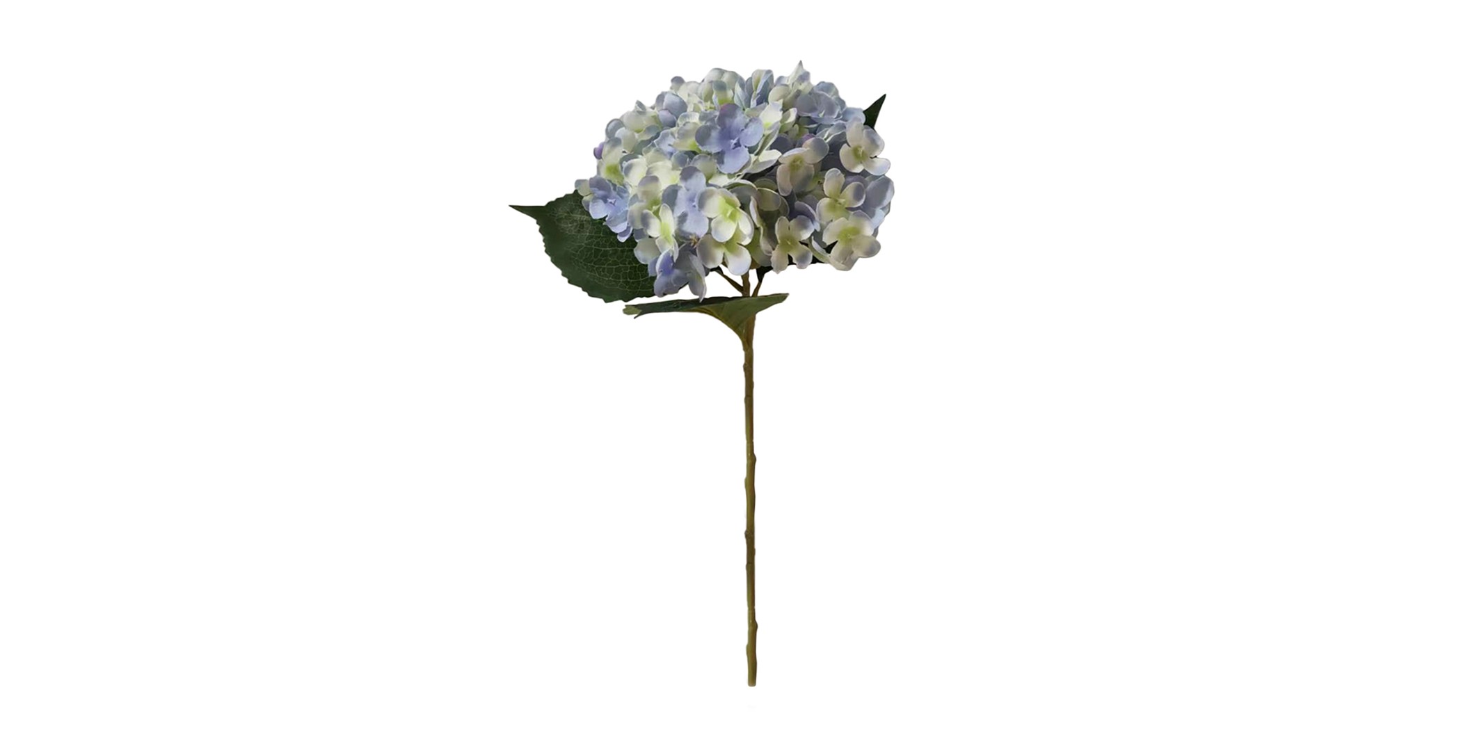 Flower Hydrangea Single Branch Light Blue