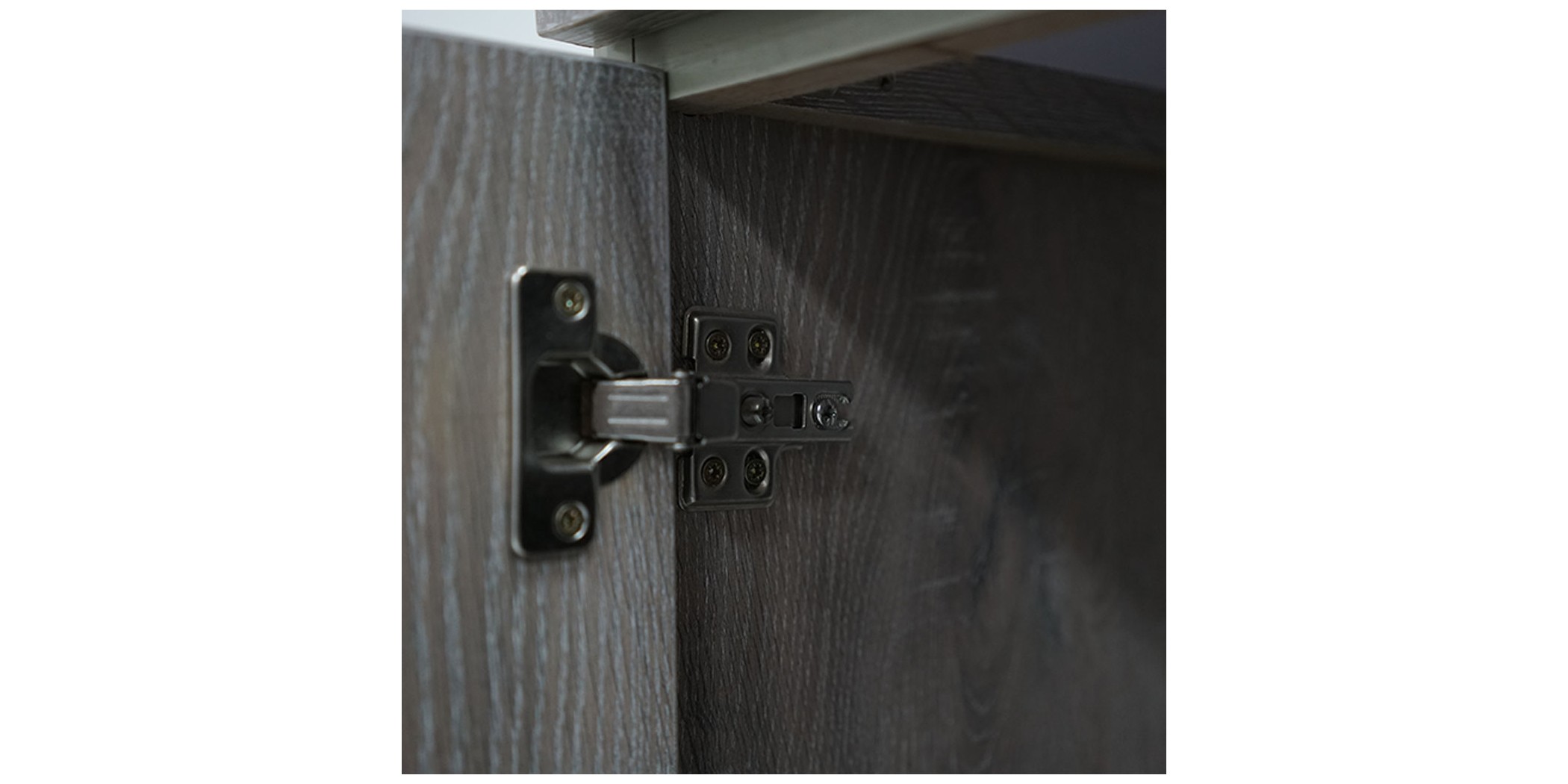 Alpine Wardrobe 4 Doors MDF Grey