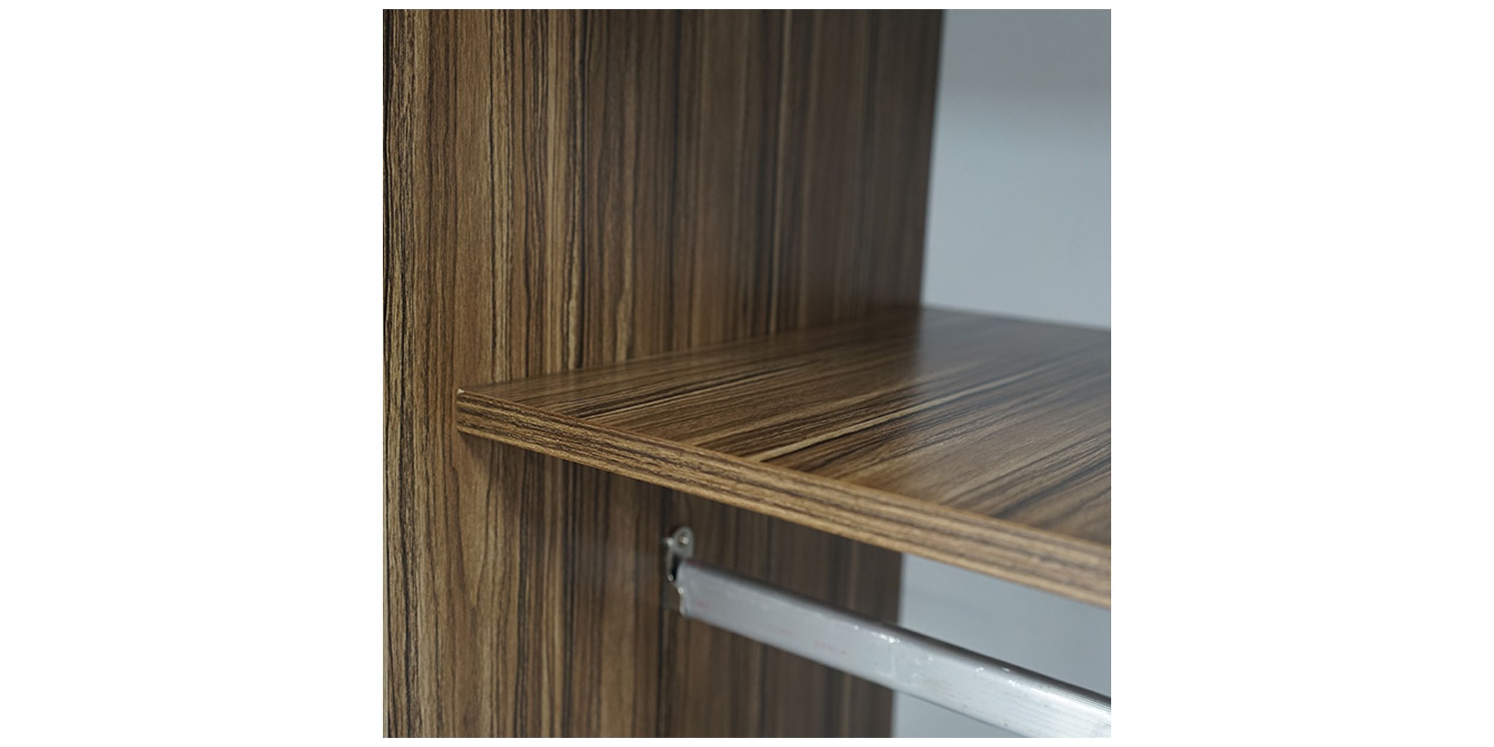 Bellinzona Wardrobe 5 Doors in Melamine MDF Brown & Off White