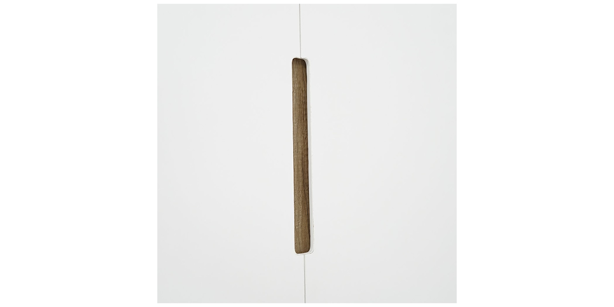 Arte Wardrobe 2 Doors In Melamine MDF Wash Oak & White