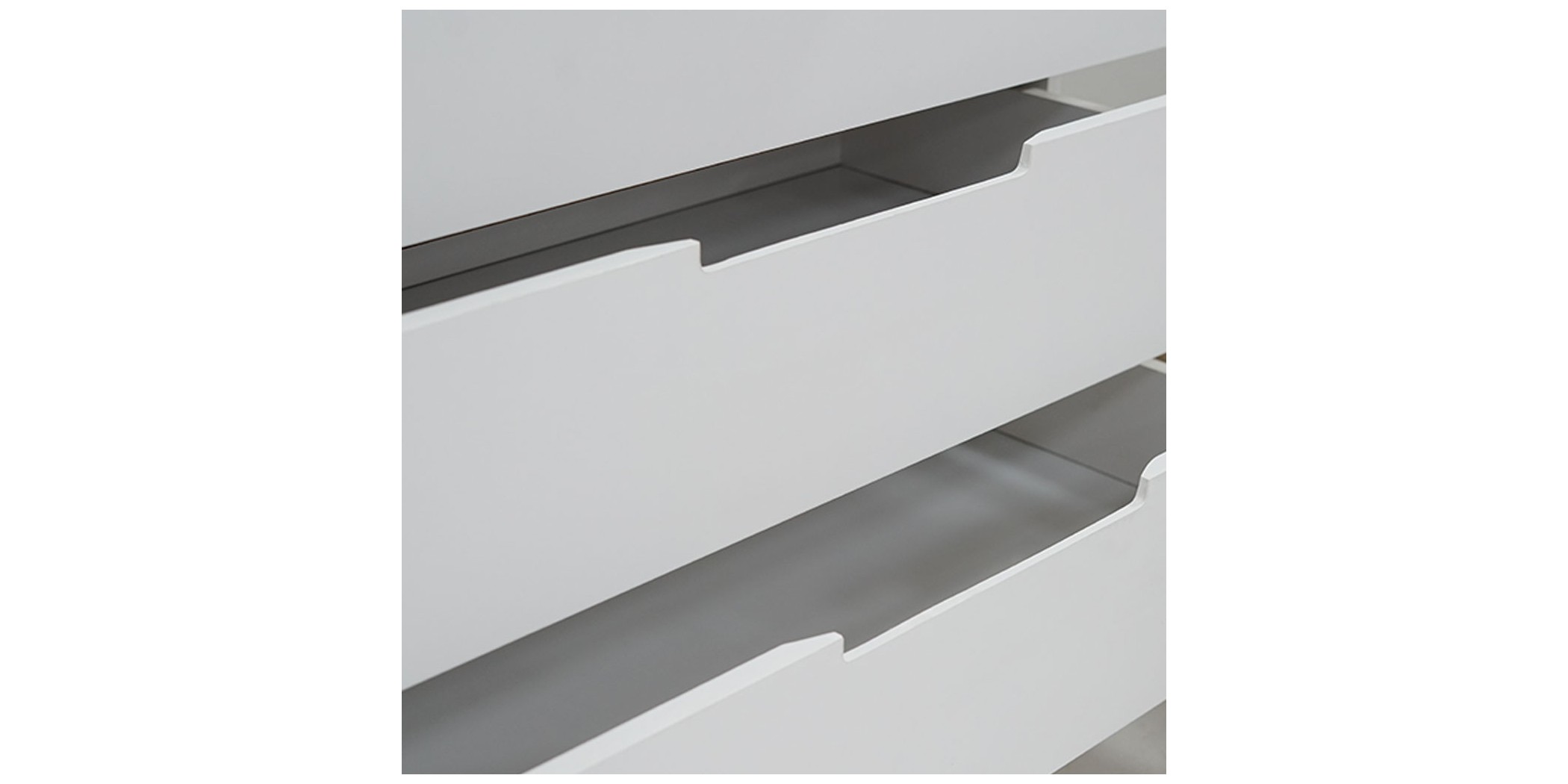Arte Chest of Drawer 3 Drawers In Melamine MDF Wash Oak & White
