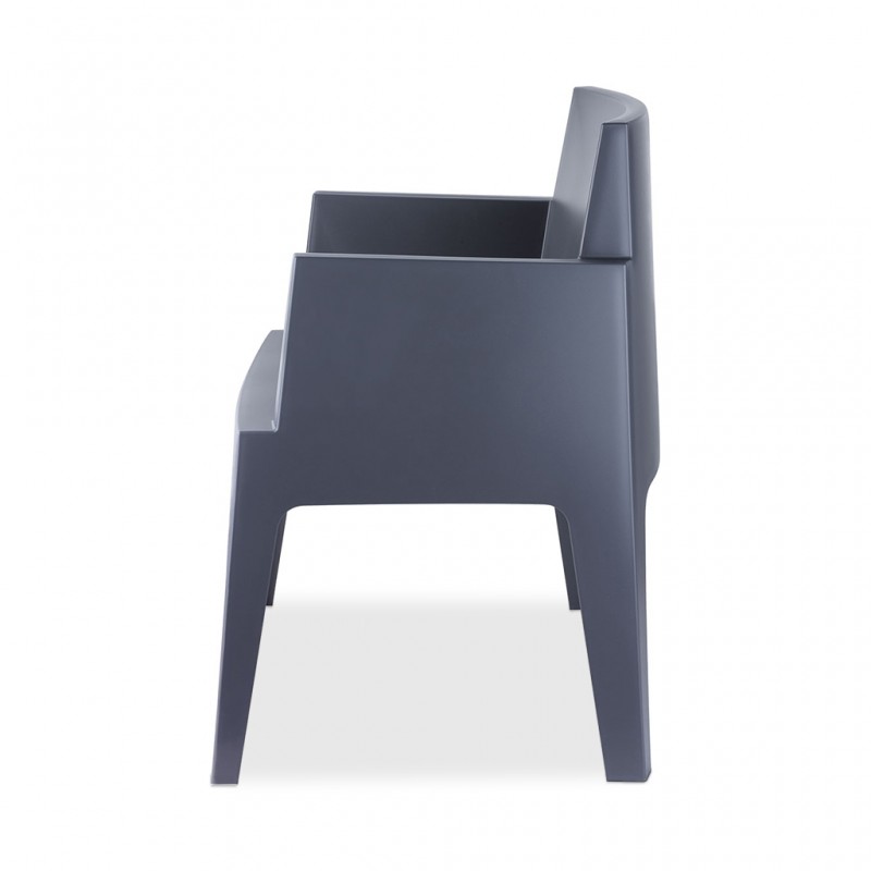 Siesta Box Armchair Dark Grey Ref 058