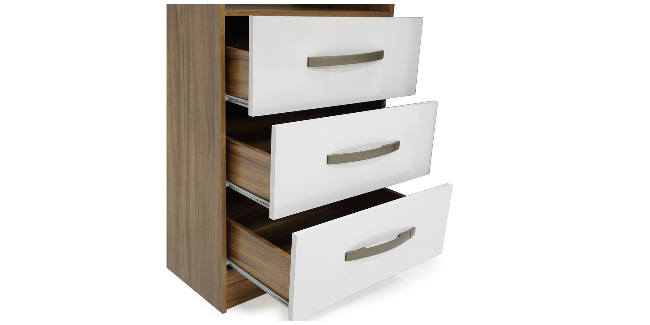 Adriano Wardrobe 2 Doors & Dressing Table Freijo - Off White