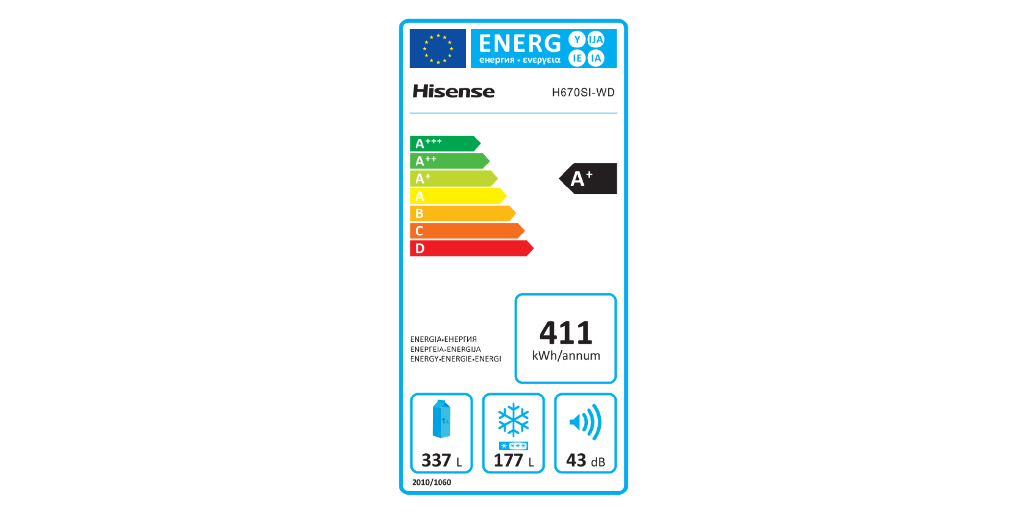Hisense H670SI-WD Refrigerator