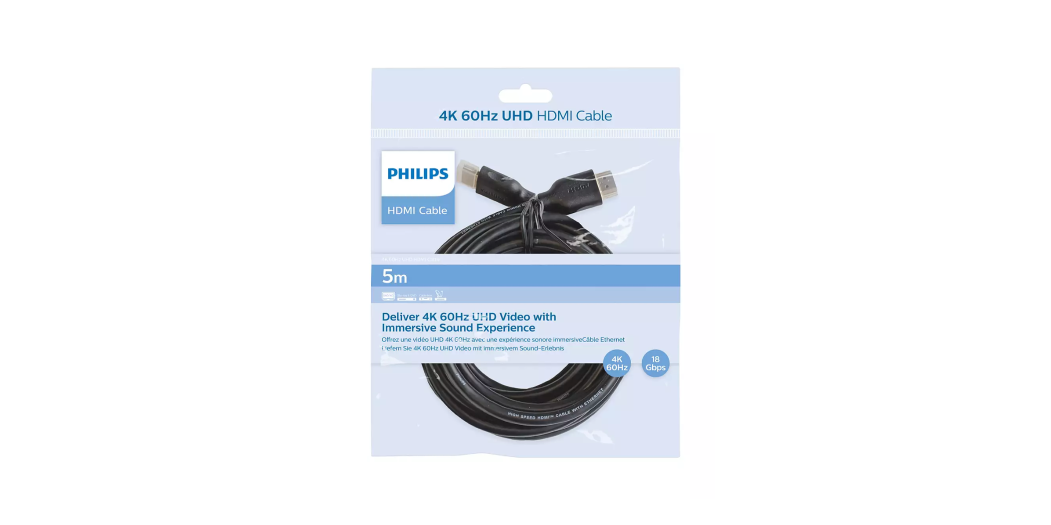 Philips SWV5551 5M HDMI 2.0 cable 4K