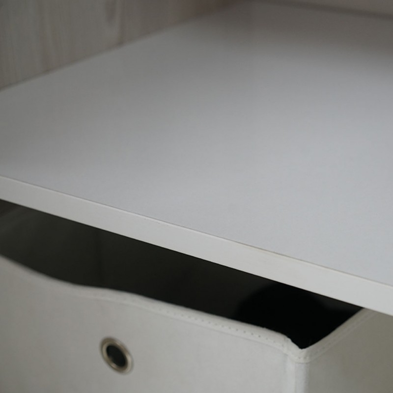 Ace Wardrobe 2 Doors With Shelves MDF Ash Grey