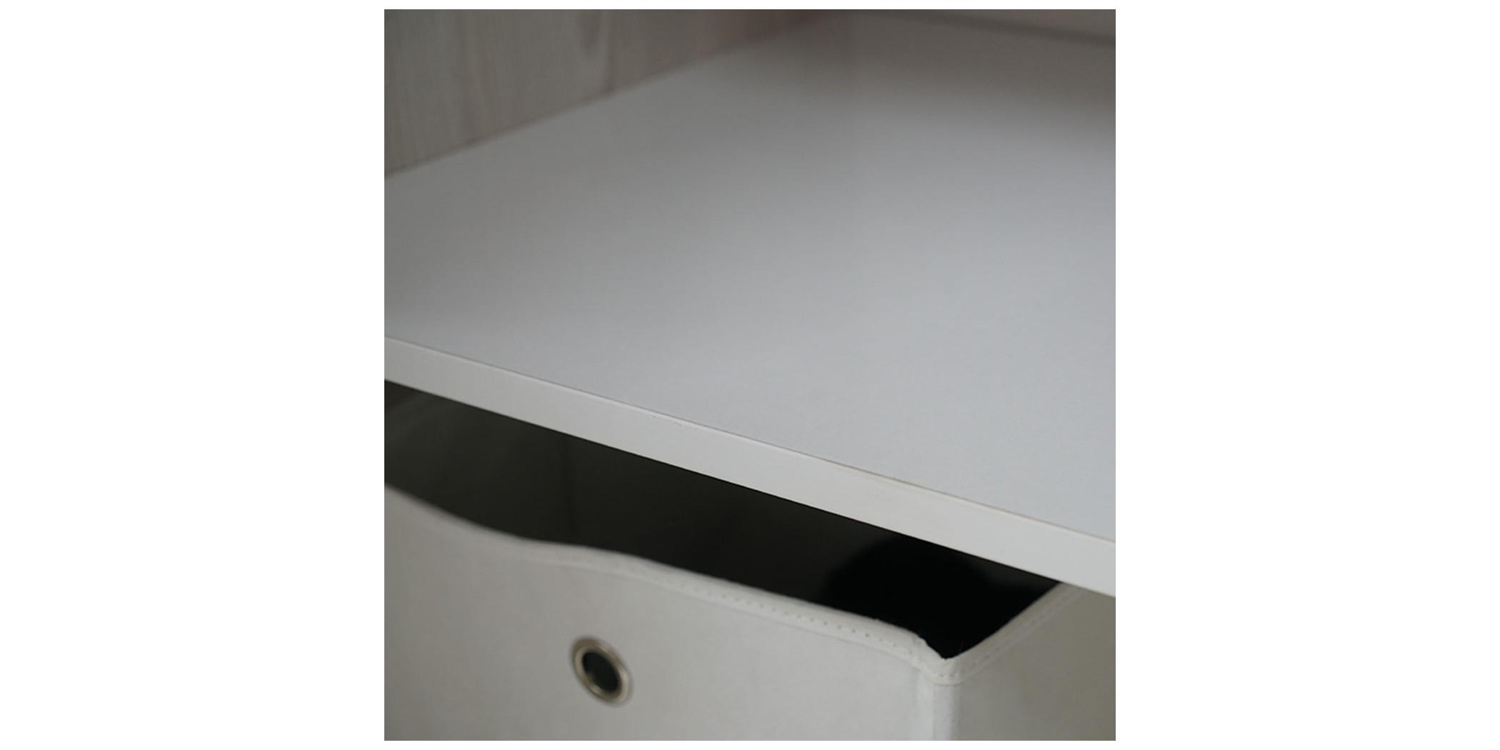 Ace Wardrobe 2 Doors With Shelves MDF Ash Grey