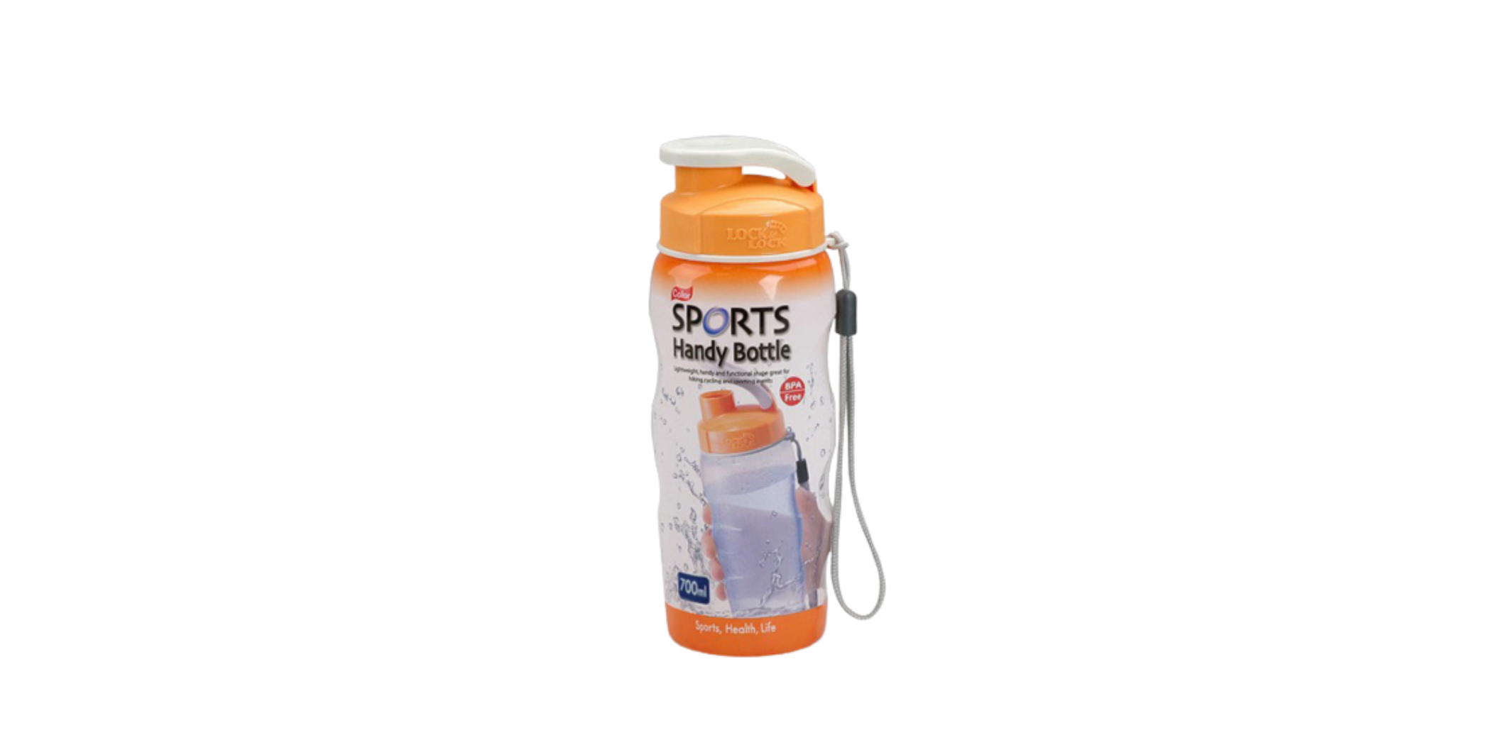 Lock & Lock HC326O HAP608R 700ml Orange Color Sports Handy Bottle "O"
