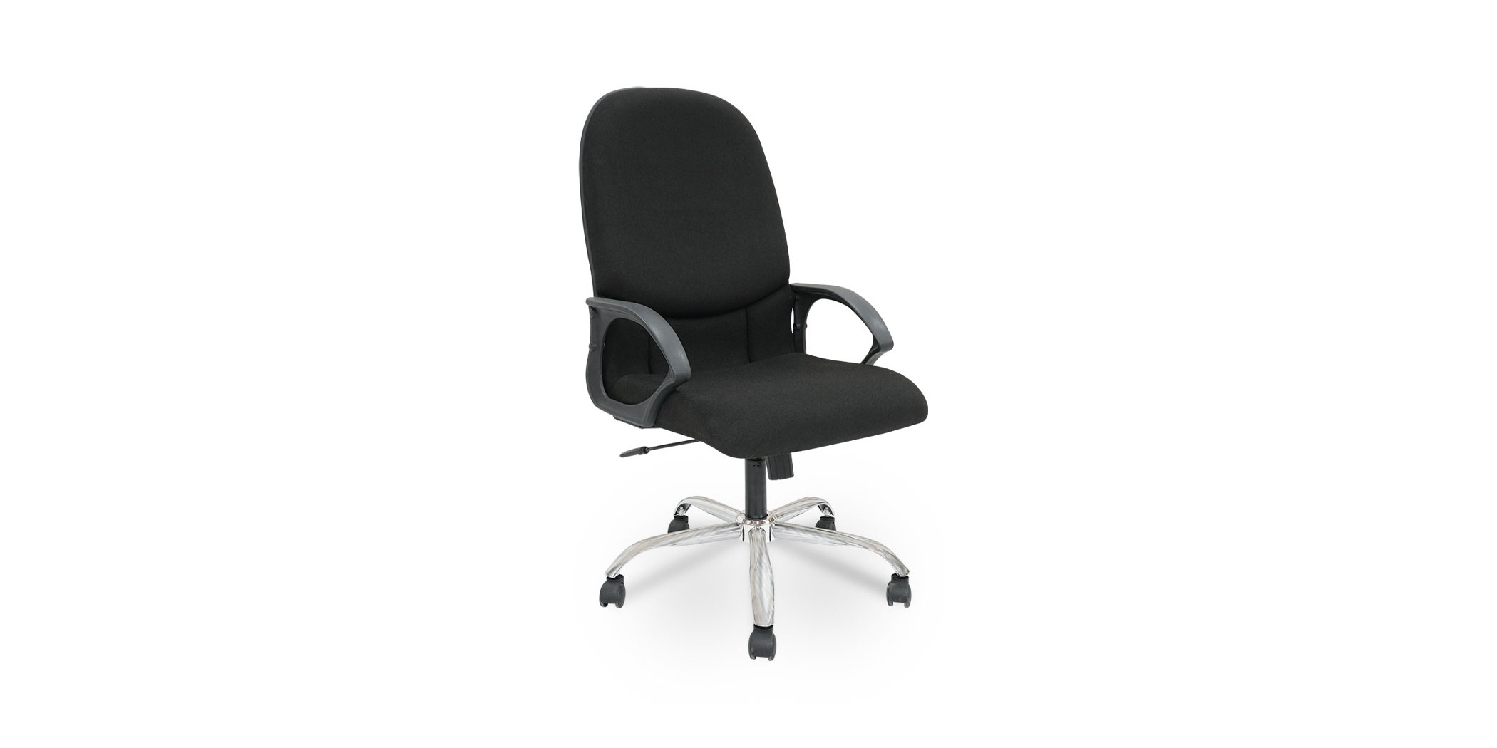 Stema High Back Chair Black Fabric