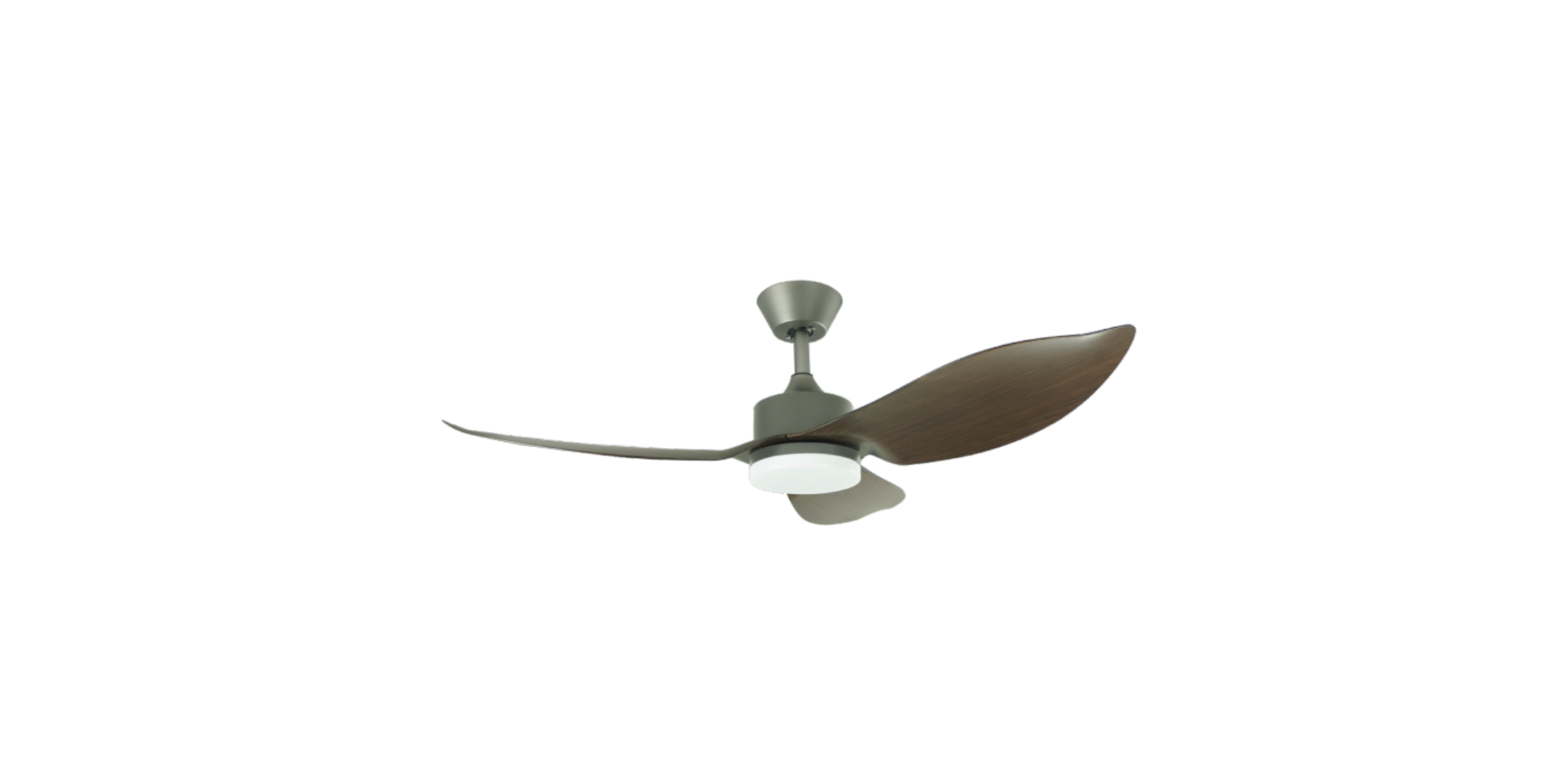D'Fan by Mistral SPACE46-GW 46” Grey Wood Ceiling Fan With LED Light ...
