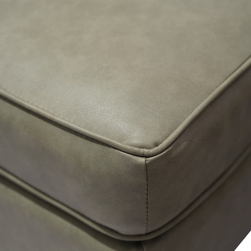 Bella Corner RHF Chaise+LHF 2Str+Otto Fabric Graphite Leather Gel