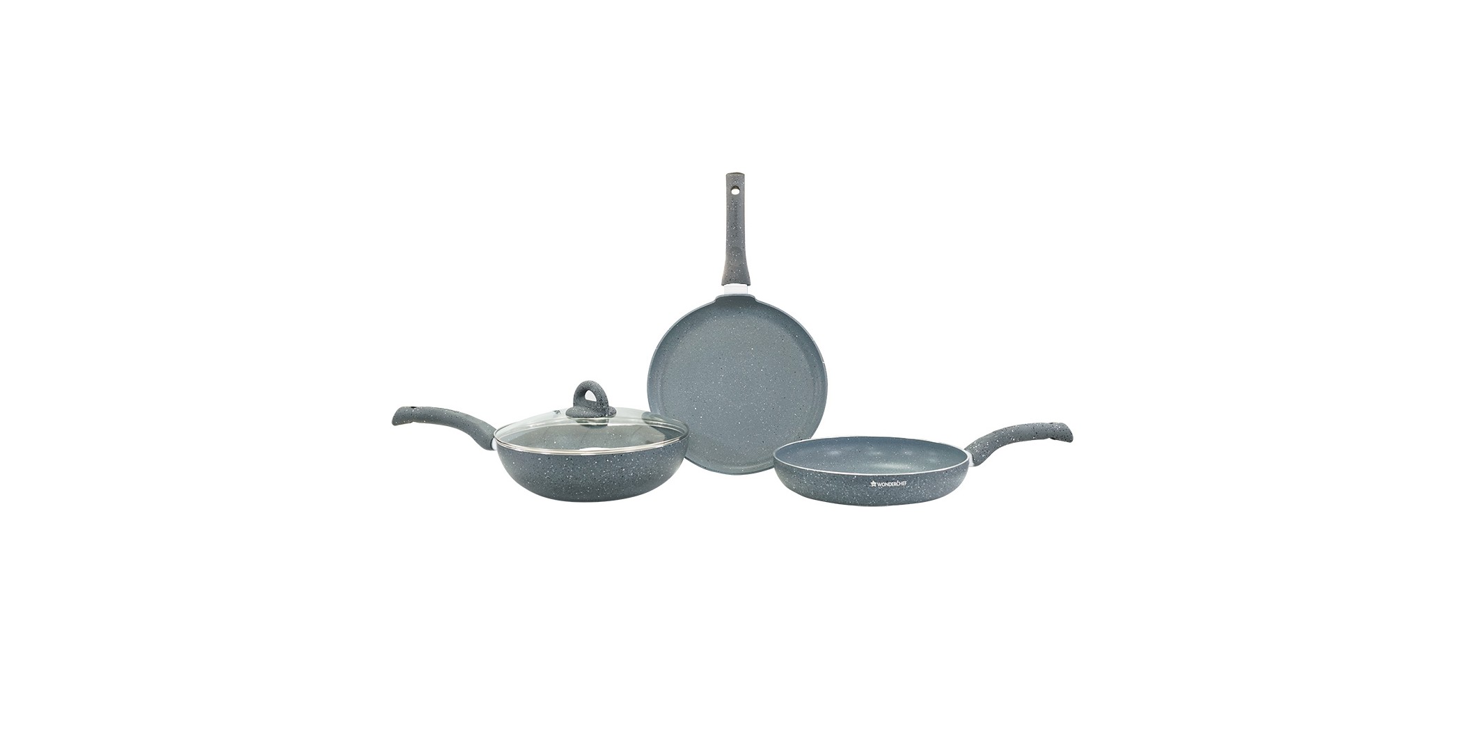 Wonderchef WON054 Granite Set With Free 26cm Tawa 2YW - 60018000