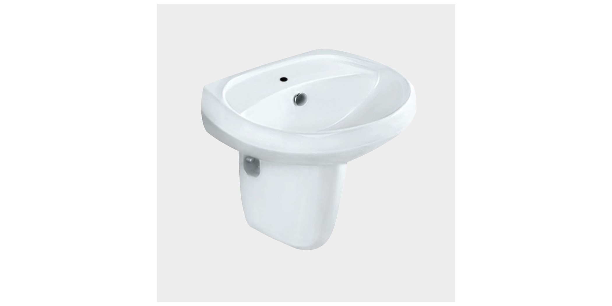 Jaquar Solo Wall Hung Basin SLS-WHT-6801 + SLS-WHT-6305