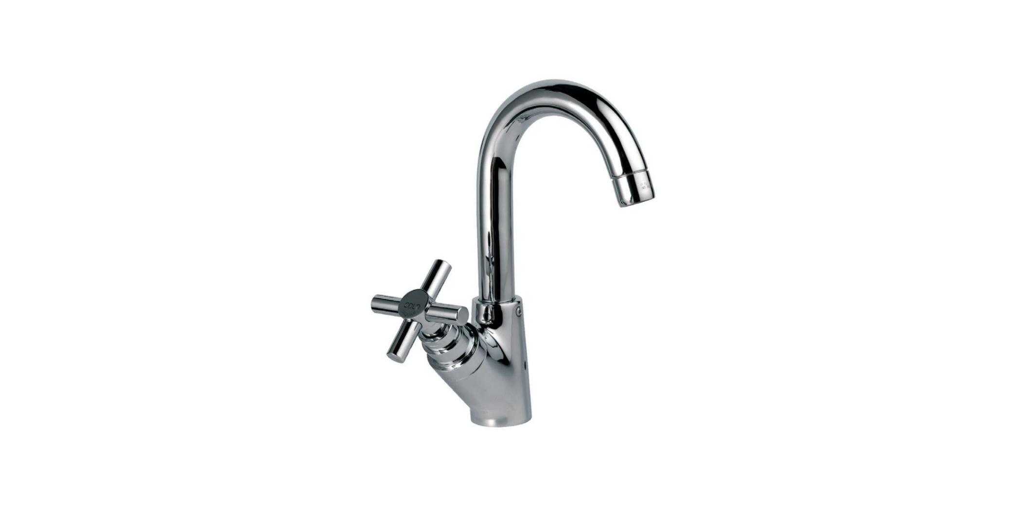 Jaquar Solo Sink Pillar Tap With Angular Knob SOL-CHR-6359