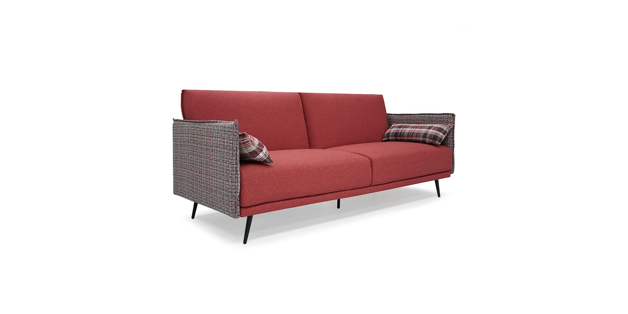 Tiana Sofa Bed Red Fabric