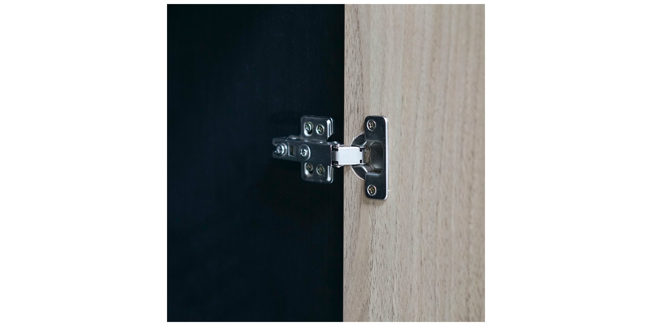 Stellar Fressia Filing Cabinet Light Brown Oak & Black