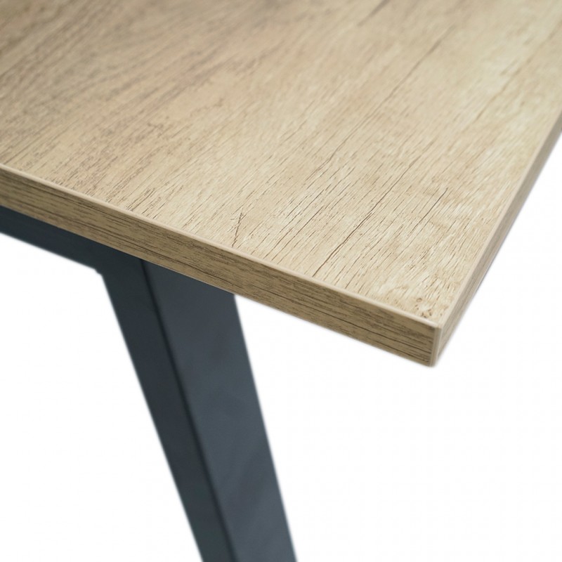 Stellar Snowdrop Workstation Light Oak & Dark Grey