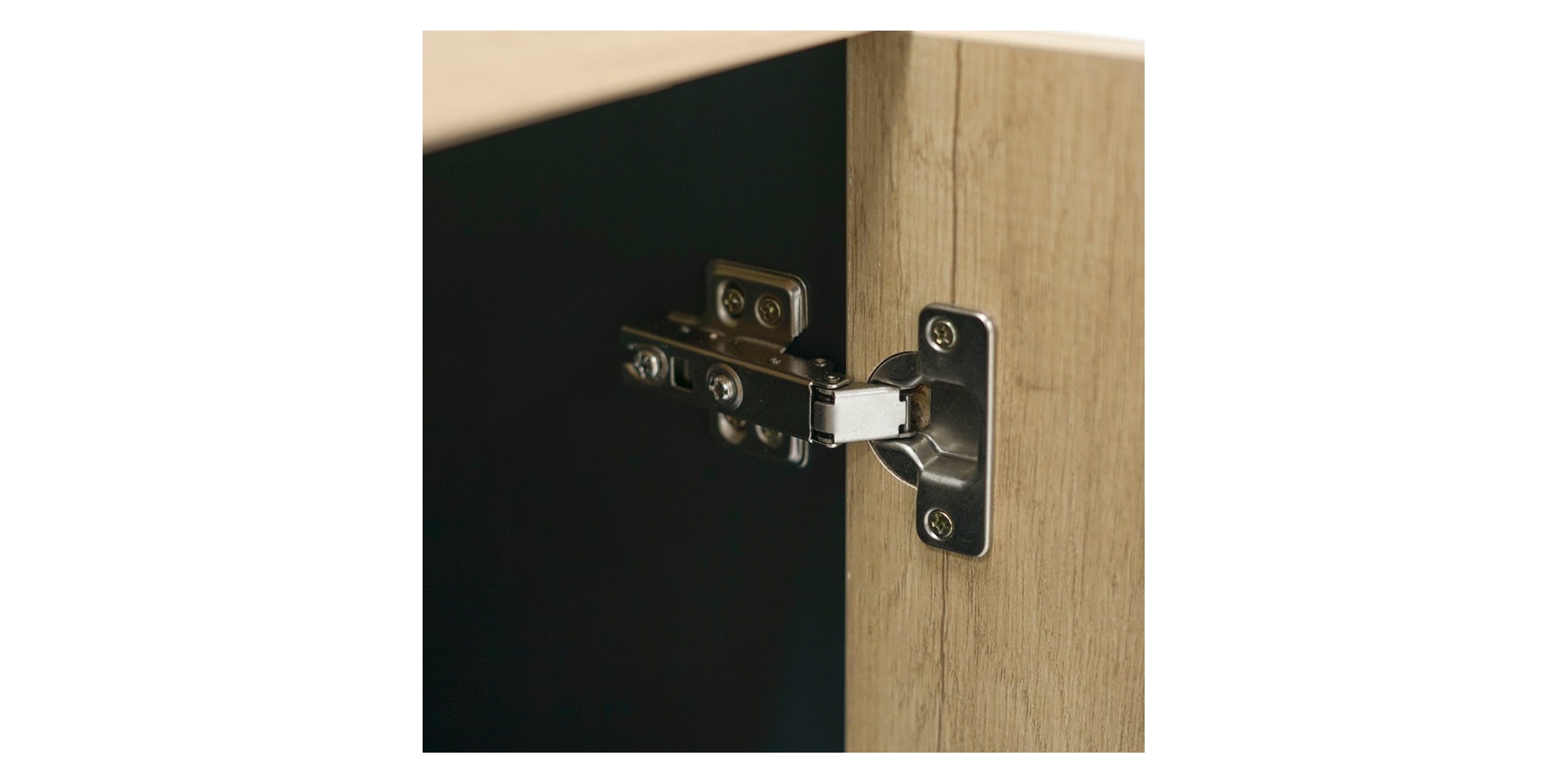 Stellar Linaria Filing Cabinet Light Oak & Grey