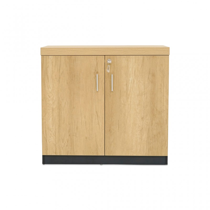 Stellar Linaria Filing Cabinet Light Oak & Grey