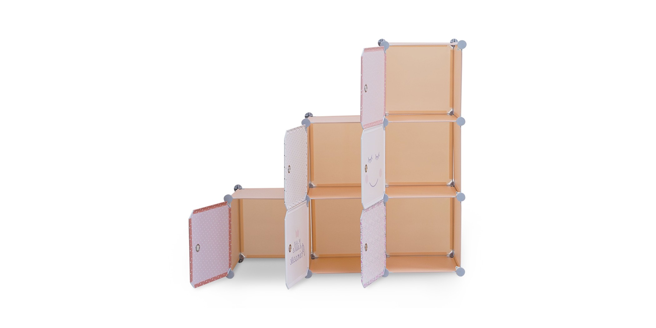 Modular Wardrobe With 6 Cubes Girl